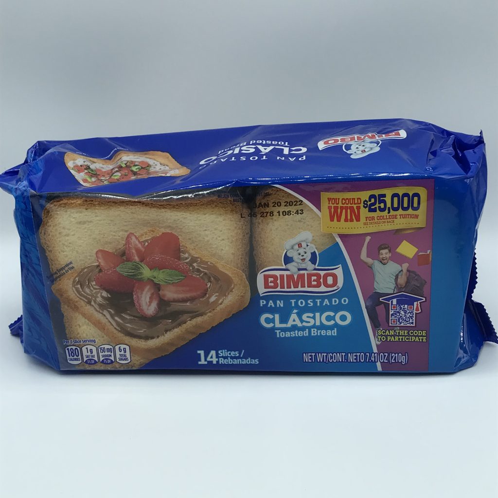 Bimbo Pan Tostado Clasico 7.41oz - America Latina Grocery and Eatery