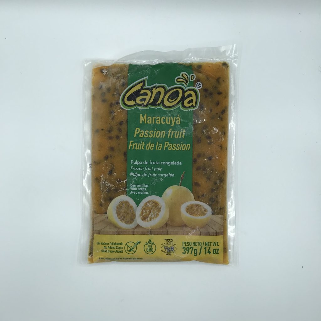 Canoa Passion Fruit Frozen Pulp 14oz - America Latina Grocery and Eatery